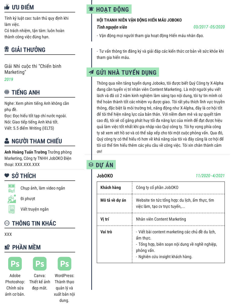Tổng Hợp Mẫu CV Xin Việc Chuẩn, Top CV Ấn Tượng năm 2025, Tạo CV Online ...