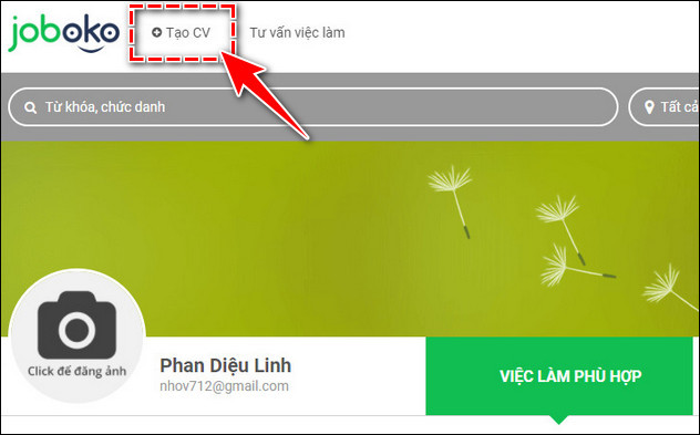 # Cách tạo CV Ứng viên JobOKO # Nền tảng JobOKO